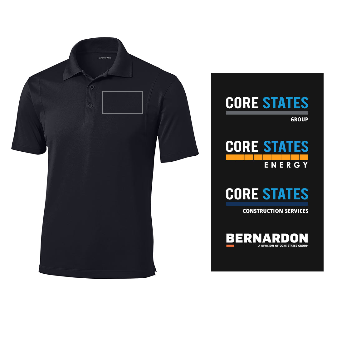 Men's Sport-Tek® Micropique Sport-Wick® Polo - Black – Core States Group